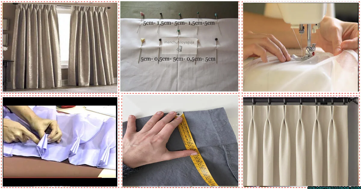 CURSO GRATIS DE COMO HACER CORTINAS CON PINZAS PASO POR PASO